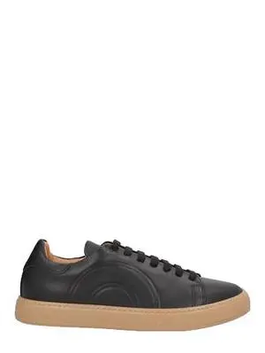 LIU •JO MAN Low-Top Leather Sneakers Black