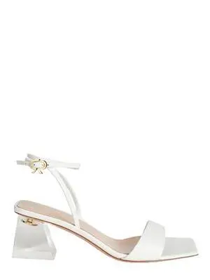 GIANVITO ROSSI Leather Sandals - White
