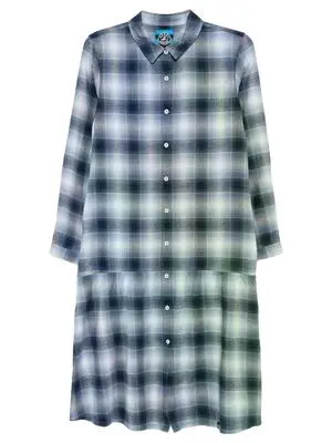 SPORT B. BY AGNÈS B. Checkered-print Shirt Dress - Blue