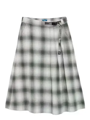 SPORT B. BY AGNÈS B. Checkered Plaid Skirt - Green