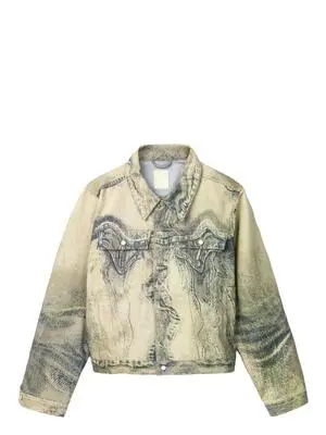Camper Sand Blasted-effect Denim Jacket - Neutrals