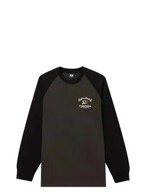 FINGERCROXX Long-sleeve Embroidered T-shirt - Brown
