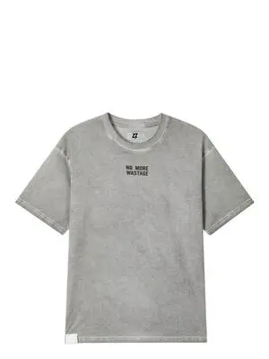 Izzue Acid-wash Cotton T-shirt - Grey
