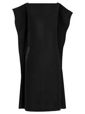 MAISON MARGIELA Draped Wool-Felt Midi Dress