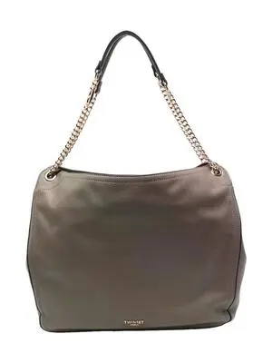 TWINSET Tote Bag With Chain Strap - Neutrals