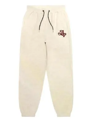 A BATHING APE Embroidered-logo Drawstring Trousers - Neutrals