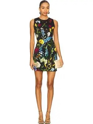 Alice + Olivia Wynell A-line Mini Dress - Social Hour Black
