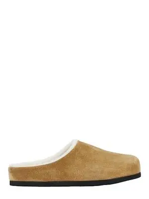 COMMON PROJECTS Shearling Clog - Tan