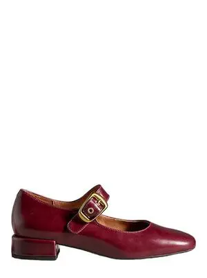 Maeve Buckle Mary Janes Red