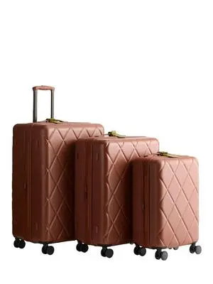 VERA BRADLEY Nested 3-piece Luggage Set - Brown