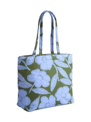 VERA BRADLEY Original Zip Tote Bag In Appliqué Floral - Blue