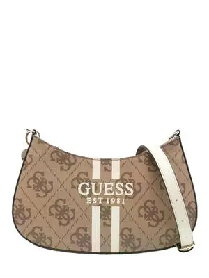 Guess Logo-pattern Shoulder Bag - Neutrals