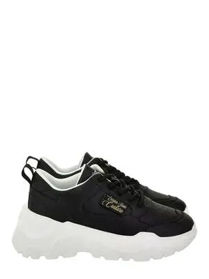 Versace Logo-detail Chunky Trainers - Black