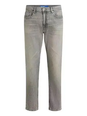 Karl Lagerfeld Cotton Tapered Jeans - Grey