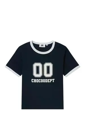 CHOCOOLATE Number-Print T-Shirt
