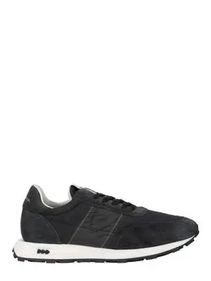 Philippe Model Tour Suede-paneled Sneakers - Black