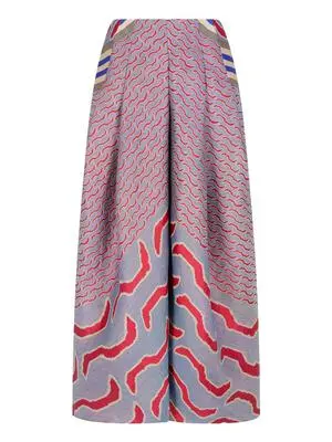 Giorgio Armani Patterned Jacquard Skirt - Red