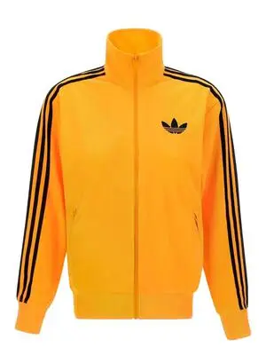 Adidas Firebird Three-stripe Track Jacket - Orange