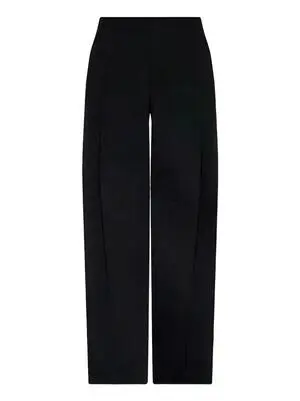 Victoria Beckham Pleated Trousers With Pockets - Black