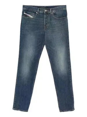 DIESEL D-finitive Logo-plaque Denim Jeans - Blue
