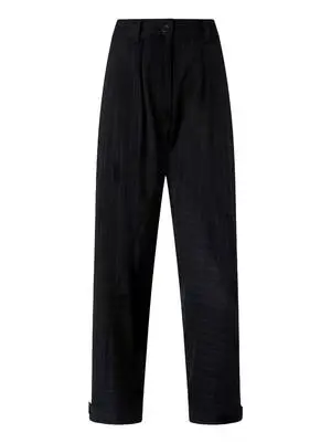 Pinko Pinstripe Trousers - Black
