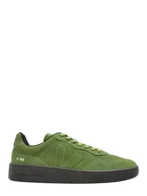 VEJA V-90 Suede Sneakers - Green