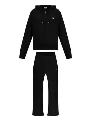 Emporio Armani Logo-plaque Zip-up Tracksuit - Black