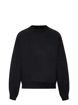 Victoria Beckham Cotton Raglan-sleeves Sweatshirt - Black