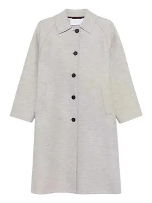 Harris Wharf London Balmacaan Raglan-sleeve Coat - Neutrals