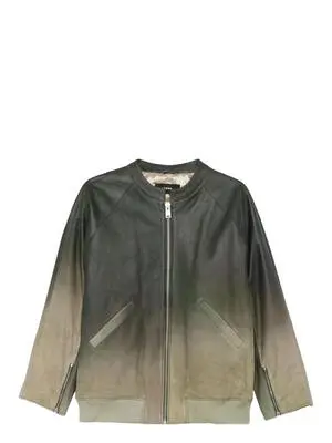 ARMA Ombre Leather Jacket - Green