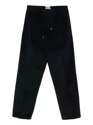 CELLAR DOOR Drawstring Corduroy Trousers - Black