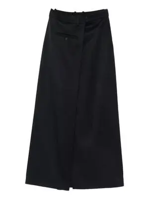 Erika Cavallini Wrap-front Midi Skirt - Blue