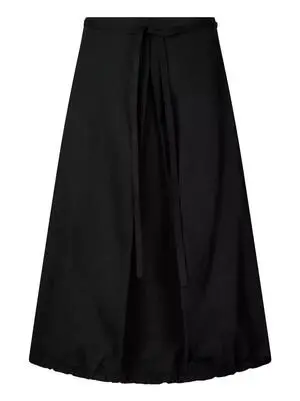 STUDIO TOMBOY Pleated Balloon Midi Skirt - Black