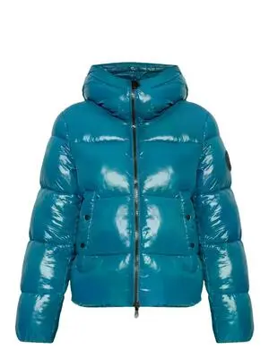SAVE THE DUCK Hooded Puffer Jacket - Blue