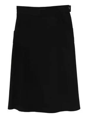 AGNÈS B. A-line Midi Skirt - Black