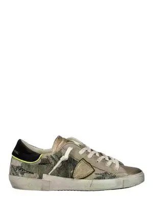 Philippe Model Prsx Low Top Sneakers - Gold