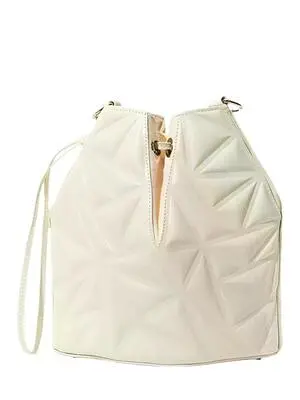 RYZÍ Luna 2.0 Leather Bucket Bag - White