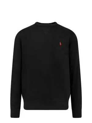 Polo Ralph Lauren Cotton-blend Sweatshirt With Logo - Black
