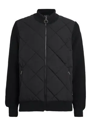 Barbour Knitted Quilted Jacket - Black