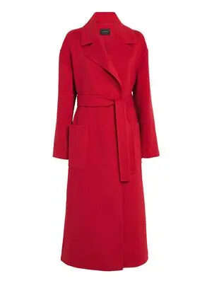 Fabiana Filippi Wool-cashmere Wrap Coat - Red