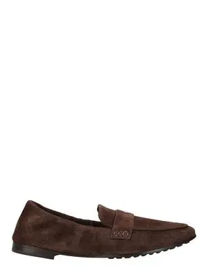 Tory Burch Suede Ballet Loafers - Brown
