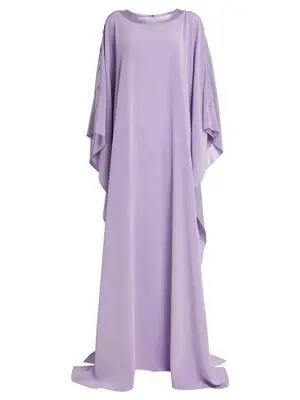 Alexis Mabille Crystal-embellished Kaftan Maxi Dress - Purple
