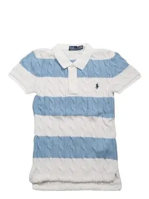 Polo Ralph Lauren Short Sleeve Top - White/carolina Blue