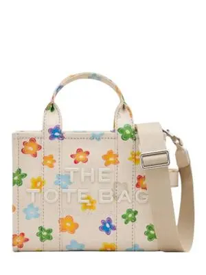 Marc Jacobs Wild Daisy Canvas Small Tote - White