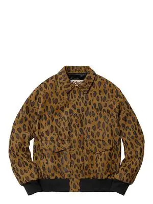 Supreme Schott Suede A2 Jacket - Leopard