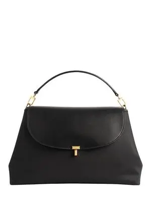 TOTEME T-lock Nylon Satchel - Black