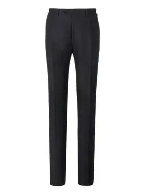Canali Tailored Wool Trousers - Black