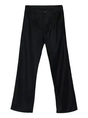 PRIVATE 0204 Button-fly Wool Trousers - Blue