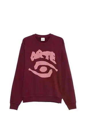 ARTE ANTWERP Embroidered Eye Sweatshirt - Red