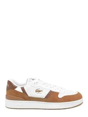 Lacoste T-clip Leather Trainers - White